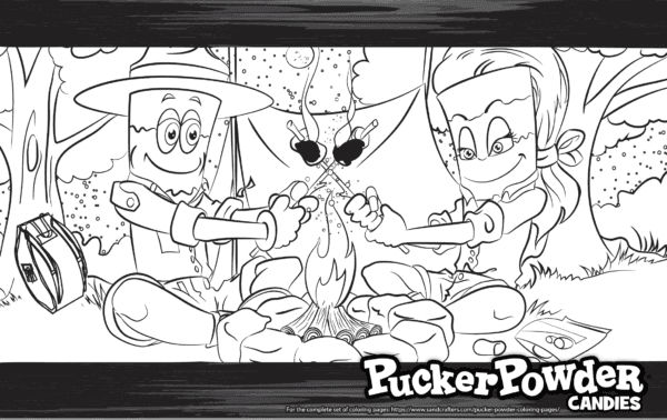 Pucker Powder Coloring Pages - SandCrafters™