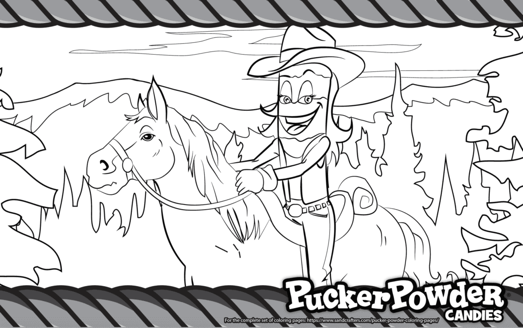 Pucker Powder Coloring Pages - SandCrafters™