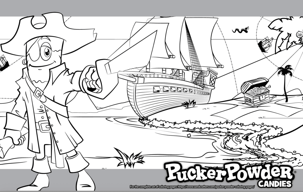 Pucker Powder Coloring Pages - SandCrafters™