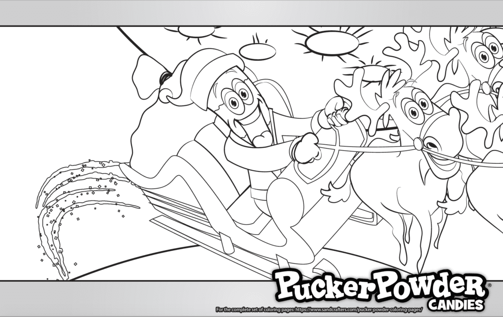 Pucker Powder Coloring Pages - SandCrafters™