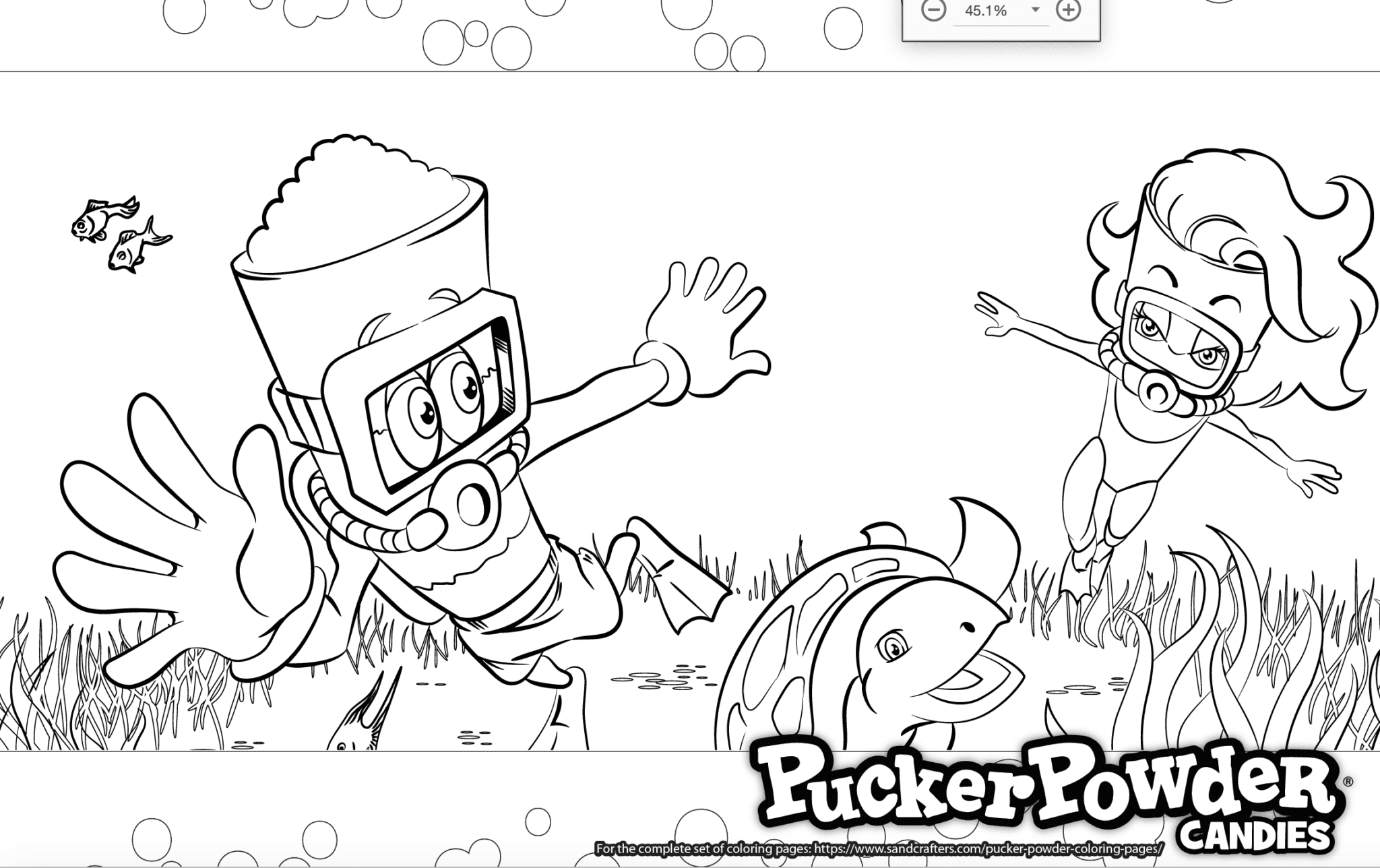 Pucker Powder Coloring Pages - SandCrafters™